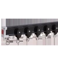 China Metal Aluminum Bay Window Curtain Rail Track With Electrophoresis for sale
