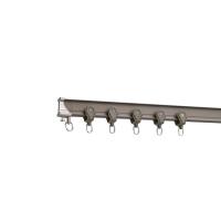 China Ceiling Bendable Silent Curtain Track Curved For Shower Room for sale