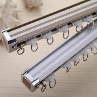 China Aluminum Metal Silent Curtain Track With Ceiling Mounted Wall Mounted Style for sale