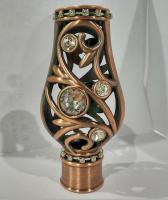 China Iron Novelty Curtain Pipe Rod Finial With Electrophoresis Surface for sale