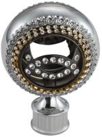 China Luxury Decorative Glass Head  Curtain Rod Accessories Curtain Finials For Curtain Rods for sale