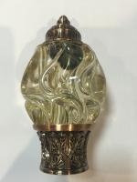 China Luxury Decorative Glass Head  Curtain Rod Accessories Curtain Finials For Curtain Rods for sale