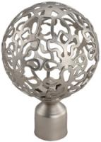 China Luxury Decorative Glass Head  Curtain Rod Accessories Curtain Finials For Curtain Rods for sale