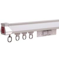 China Double Glider Heavy Duty Metal Curtain Track With Electrophoresis OEM for sale
