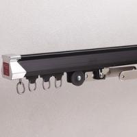 China Double Glider Heavy Duty Metal Curtain Track With Electrophoresis OEM for sale