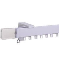 China Metal Aluminum Silent Curtain Track White Black Color ODM OEM for sale