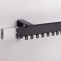 China Metal Aluminum Silent Curtain Track White Black Color ODM OEM for sale