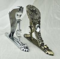 China 28/19mm Heavy Duty Silver Wall Mounted Curtain Double Bracket Curtain Accessories for sale