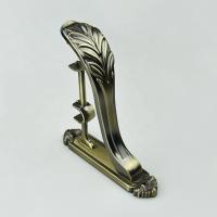 China Wholesale luxury curtain rod accessories metal aluminum  28/19mm adjustable double curtain rod bracket for sale