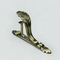 China Wholesale luxury curtain rod accessories metal aluminum  28/19mm adjustable double curtain rod bracket for sale