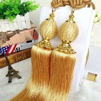 China high quality blue red velvet rope gold decorative rope for curtain for curtains and sheer for sale