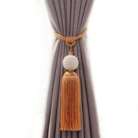 China high quality blue red velvet rope gold decorative rope for curtain for curtains and sheer for sale