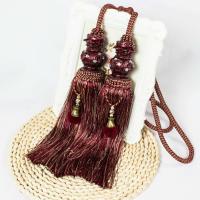 China high quality blue red velvet rope gold decorative rope for curtain for curtains and sheer for sale