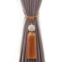 China high quality blue red velvet rope gold decorative rope for curtain for curtains and sheer for sale