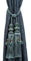 China high quality blue red velvet rope gold decorative rope for curtain for curtains and sheer for sale