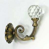 China Golden Color Decorative Curtain Wall Hooks Simple Luxury Style With Rope for sale