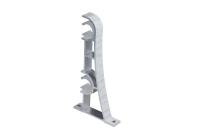 China Decorative Metal Ceiling Double Mount Copper Curtain Rod Bracket for sale