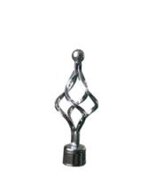 China Wall Mounted Decorative Curtain Pipe Rod Set Metal Sliver 28mm 25mm for sale