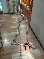 China 28/28 mm  Curtain Rod double Holders Heavy Duty double curtain rod Bracket for sale