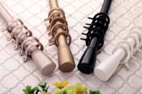 China Decorative Modern Curtain Rod Rings 28mm With Electroplating Spray Surface for sale