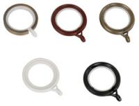 China Decorative Modern Curtain Rod Rings 28mm With Electroplating Spray Surface for sale