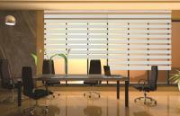 China Decorative Roller Office Window Drapes Curtains Double Layer Zebra Style ODM for sale