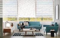 China Decorative Roller Office Window Drapes Curtains Double Layer Zebra Style ODM for sale