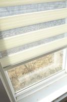 China Decorative Roller Office Window Drapes Curtains Double Layer Zebra Style ODM for sale