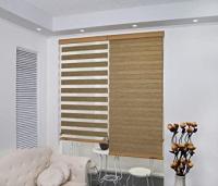 China Electric Up And Down And Day And Night Cordless Bottom Honeycomb Curtains Hotel Living Room for sale