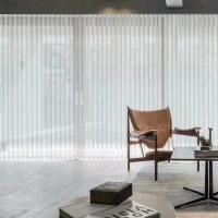 China 89mm Blackout Window Vertical Blinds Fabric Polyester Material For Hotel for sale