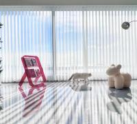 China Luxury Manual Window Vertical Blinds 89mm 127mm Size For Hotel Conference for sale