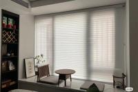 China Polyester Blackout Shangri La Curtains Waterproof Manual Chain Control for sale