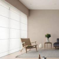 China Horizontal Pattern Electric Roman Shades For Living Room Bedroom for sale