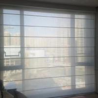 China ODM Horizontal Roman Curtain Blinds , Polyester Yarn Roman Shades For Living Room for sale