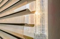 China Dimmable Manual Intelligent Window Blinds Two Layer Yarn Shangri La For Bedroom for sale
