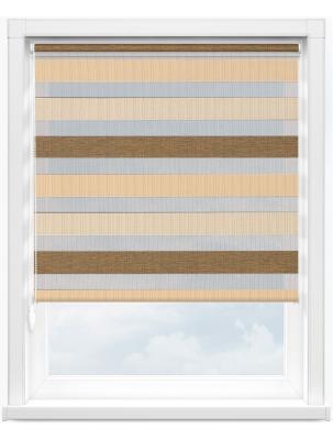 China Blackout Office Kitchen Bathroom Zebra Double Roller Blinds Horizontal Pattern for sale