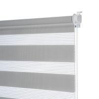 China Solid Colour Slinky Bathroom Zebra Blind Curtain Pull Bead Top Opening for sale