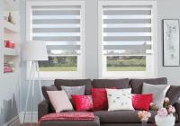 China Indoor Horizontal Zebra Blind Curtain Double Layer For Living Room for sale