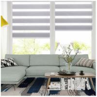 China Indoor Horizontal Zebra Blind Curtain Double Layer For Living Room for sale