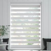 China Indoor Horizontal Zebra Blind Curtain Double Layer For Living Room for sale