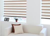 China Smart Electric Zebra Curtain Bedroom Full Blackout Waterproof Automatic Lifting Curtains for sale
