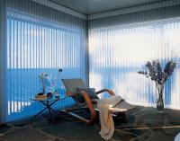 China Semi Blindness Office Curtain Drape Bedroom Bathroom Balcony Vertical Blinds Fabric Pull Curtain for sale