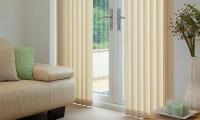 China Decoration Nordic Vertical Curtains Intelligent Window Blinds Electric Balcony Half Blackout for sale