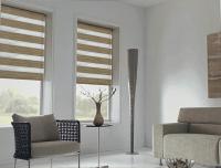 China Double Layer Zebra Soft Gauze Blackout Curtains Office Bathroom Engineering Sunshade And Sunscreen for sale