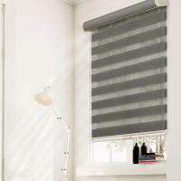 China Luxury Electric Zebra Curtains Double Layer Waterproof Fully Shading for sale