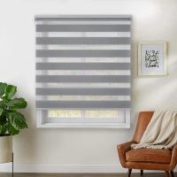 China Luxury Electric Zebra Curtains Double Layer Waterproof Fully Shading for sale
