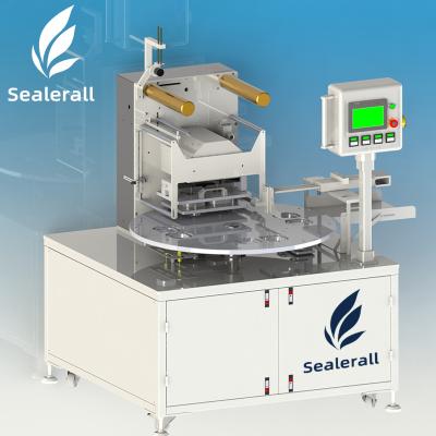 China 304 Stainless Steel Rotary Tray Sealer with 0.5Mpa~0.6Mpa Working Press and 1.5KW-5KW Power Consumption for Modified Atmosphere Packaging for sale