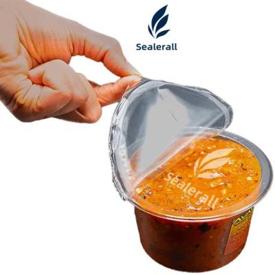 China 220V Plastic Tray Sealing Machine Food Pack Sealing Machine For Soup for sale
