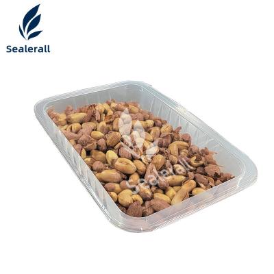 China 1.5KW Tray Packing Machine Pneumatic Map Packaging Machine PLC Control For Peanuts for sale