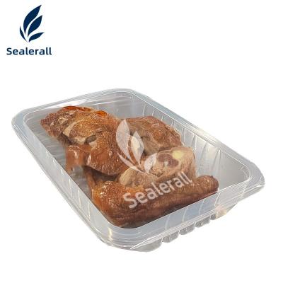 China Roast Goose 3.5kW Map Packaging Machine Map Tray Sealing Machine for sale